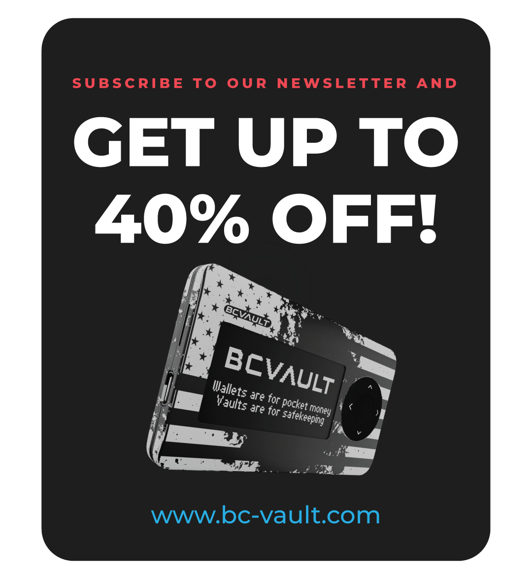 Hardware Crypto Wallet BC Vault | The Safest Hardware Wallet